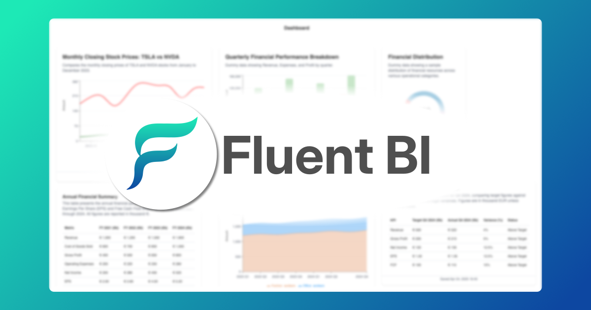 Fluent BI – AI-Powered Business Intelligence